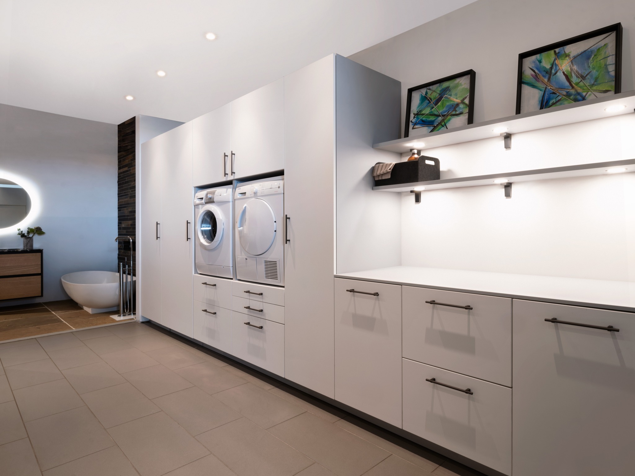 Elegant utility room designs from Perzl Design
